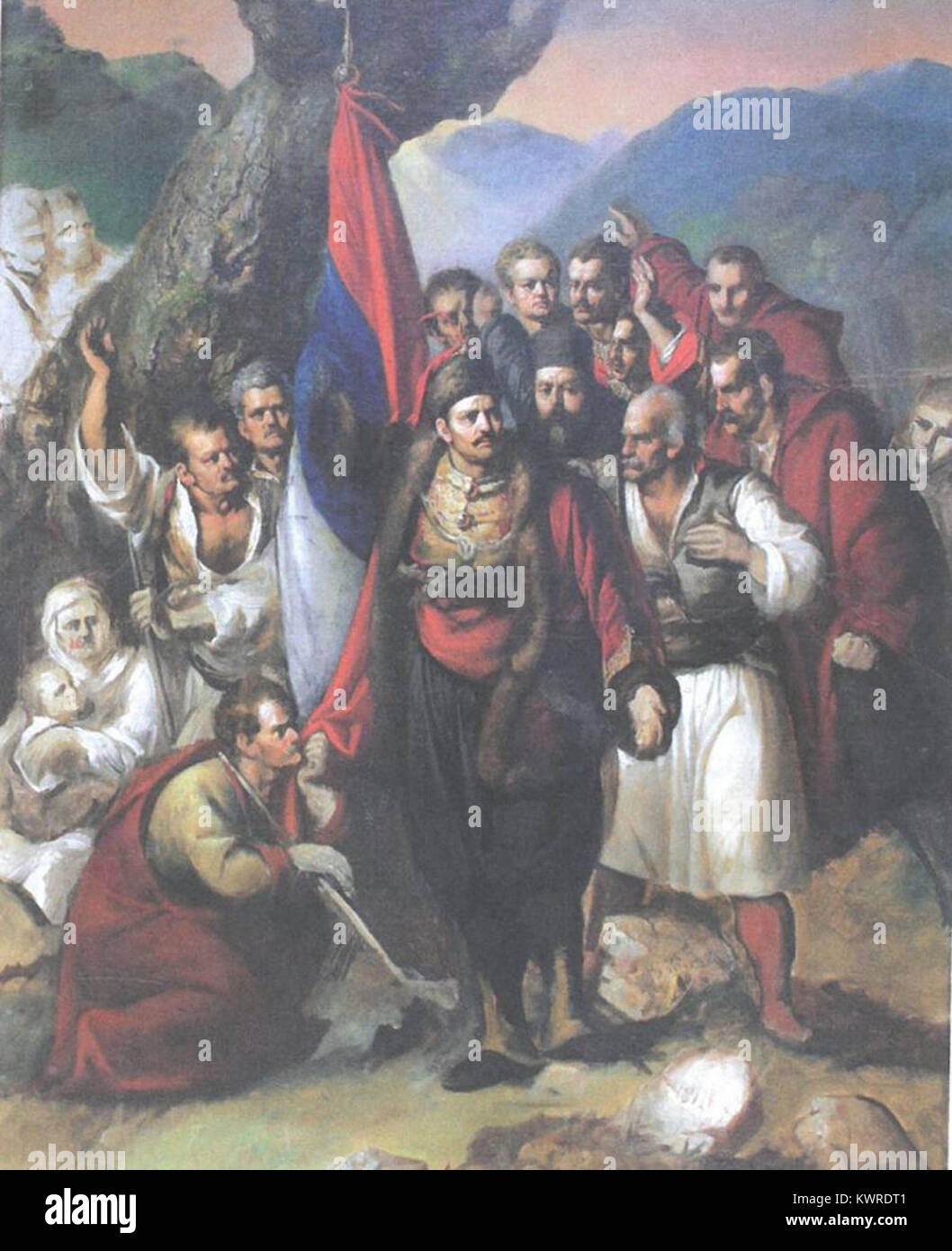 Đura Jakšić, Takovski ustanak Stock Photo - Alamy