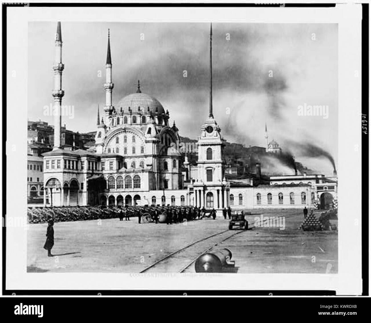 İstanbul, Nusretiye Camii, Tophane (Nusretiye) Saat Kulesi 1860-1890 ...