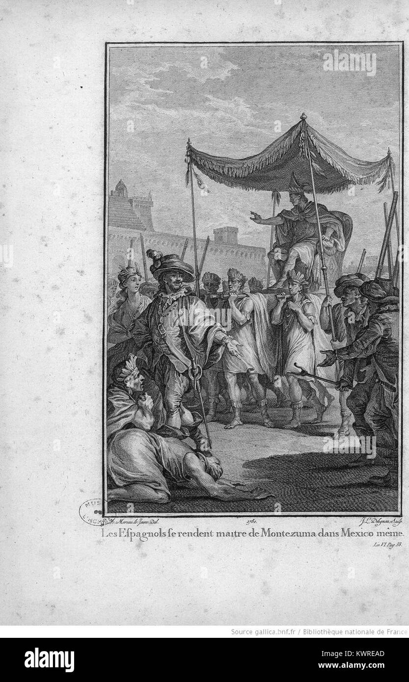 Spanish conquest of mexico illustration hi-res stock photography and ...