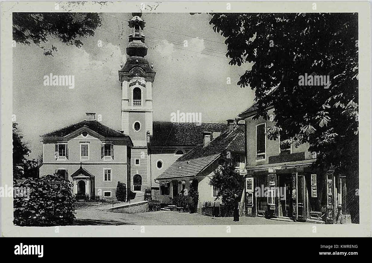 This 1942 postcard titled “Razglednica Braslovč” shows the settlement ...