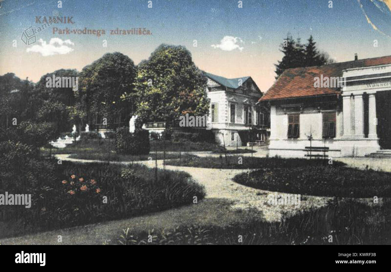 Razglednica Kamnika 1910 (2 Stock Photo - Alamy