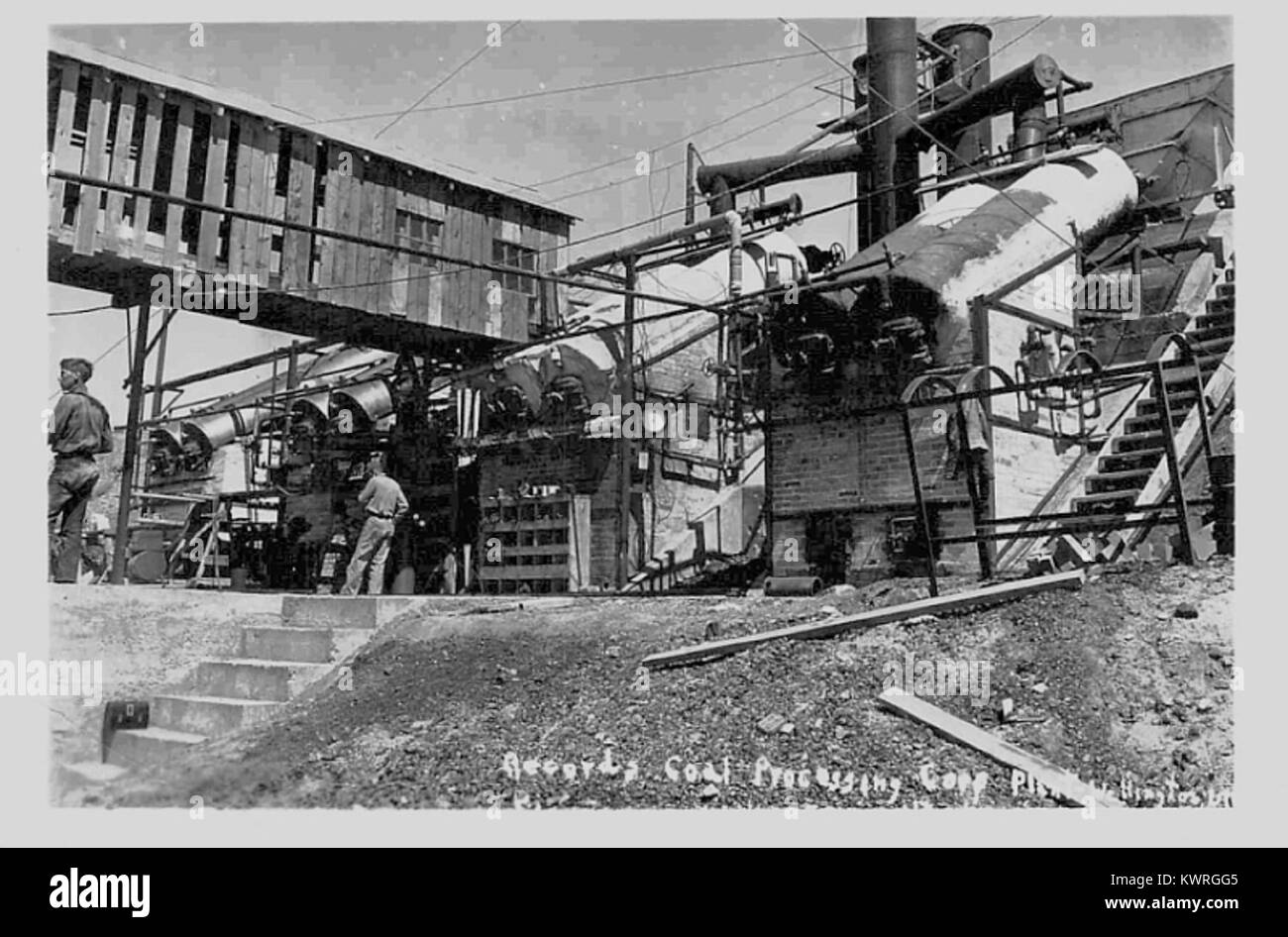 Coal extraction plant Black and White Stock Photos & Images - Alamy