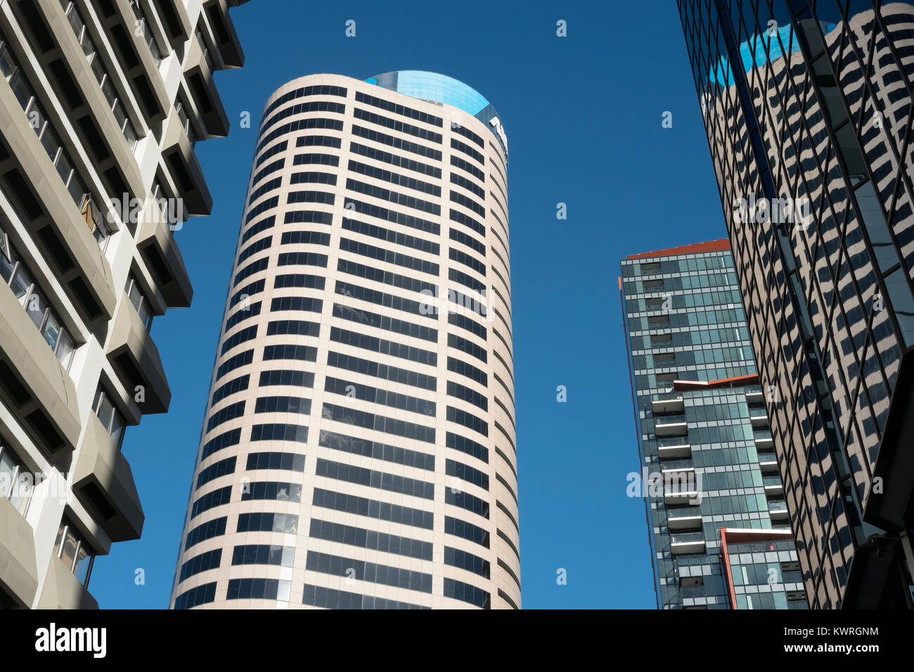 High rise modern office blocks in Auckland, New Zealand.office Stock ...