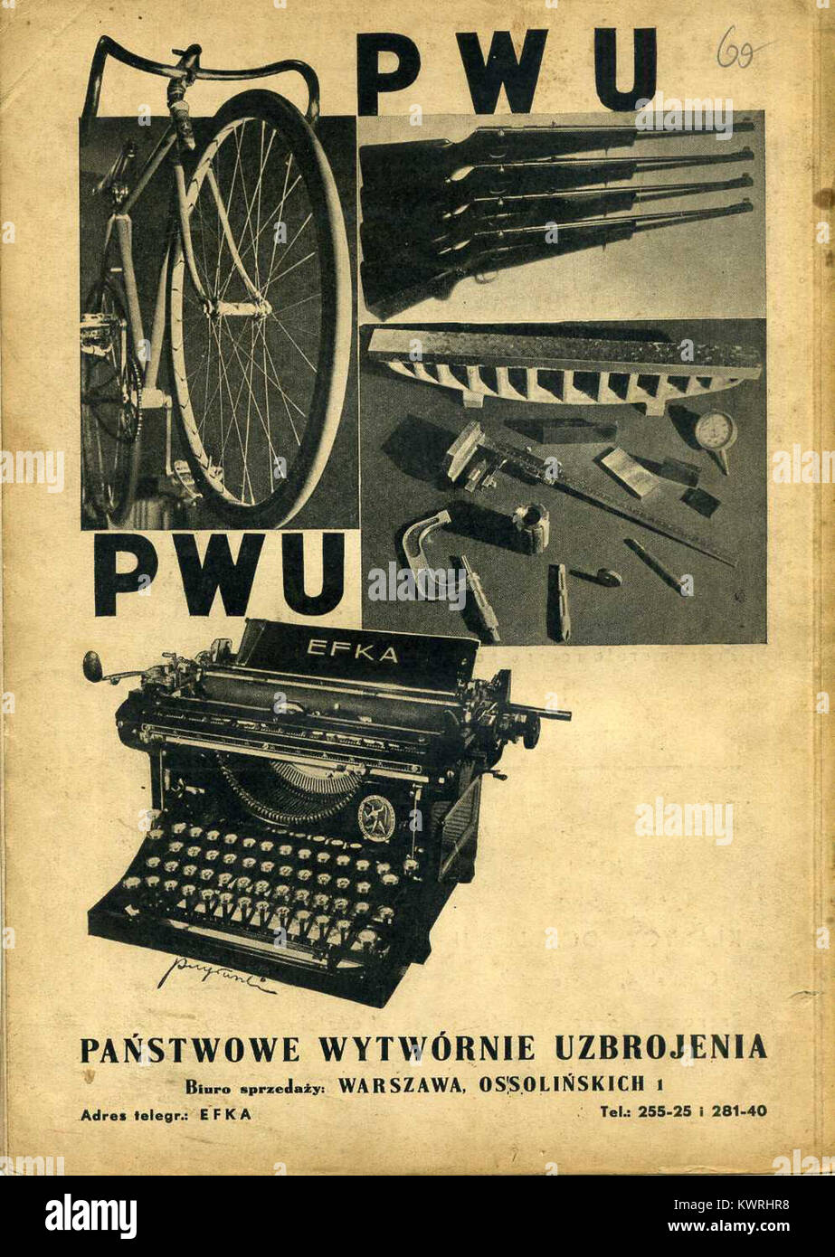 This 1934 Polish advertising poster for the Państwowe Wytwórnie ...