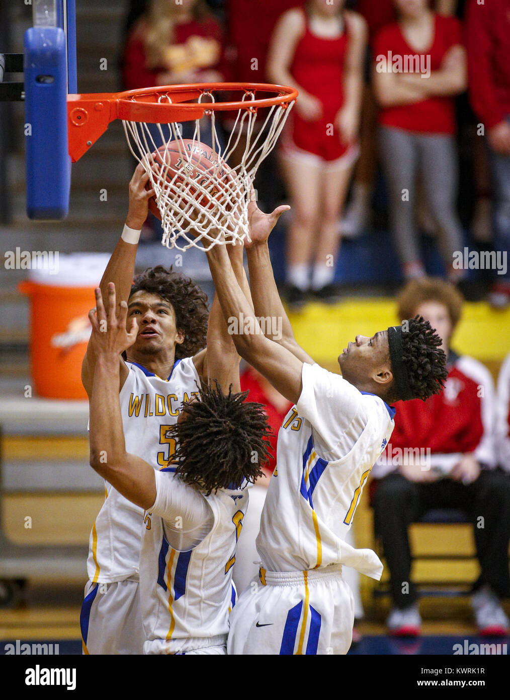 Davenport, Iowa, USA. 20th Feb, 2017. Davenport North's Max Taylor (5 ...