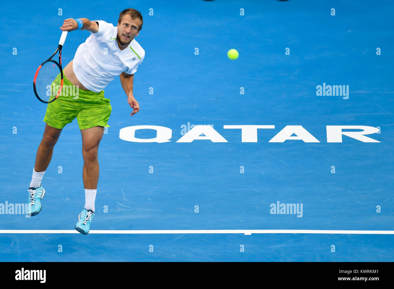 Doha, Qatar. 4th Jan, 2018. Mirza Basic of Bosnia and Herzegovina ...