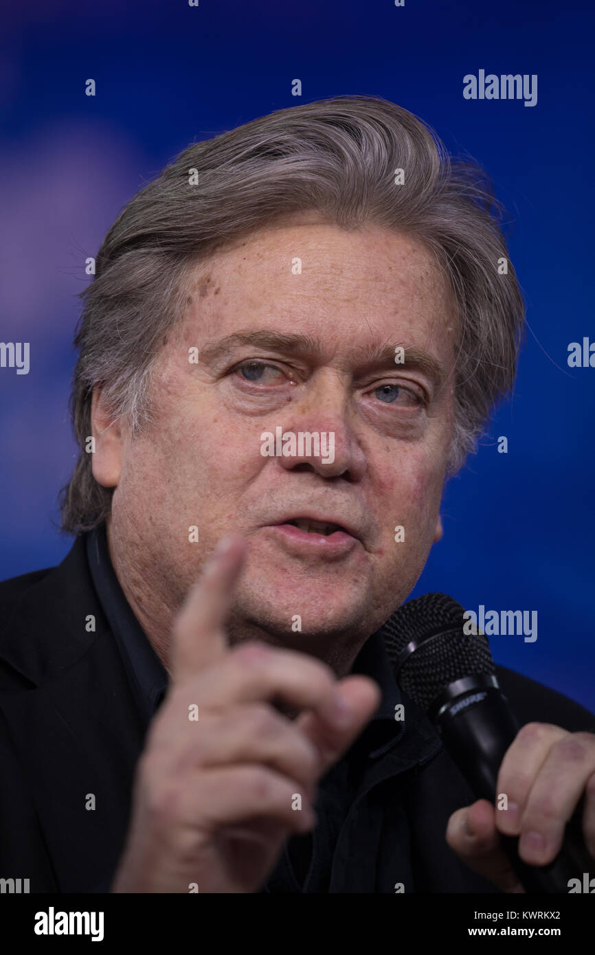 Stephen Bannon (in photo) made an appearance at the 2017 Conservative ...