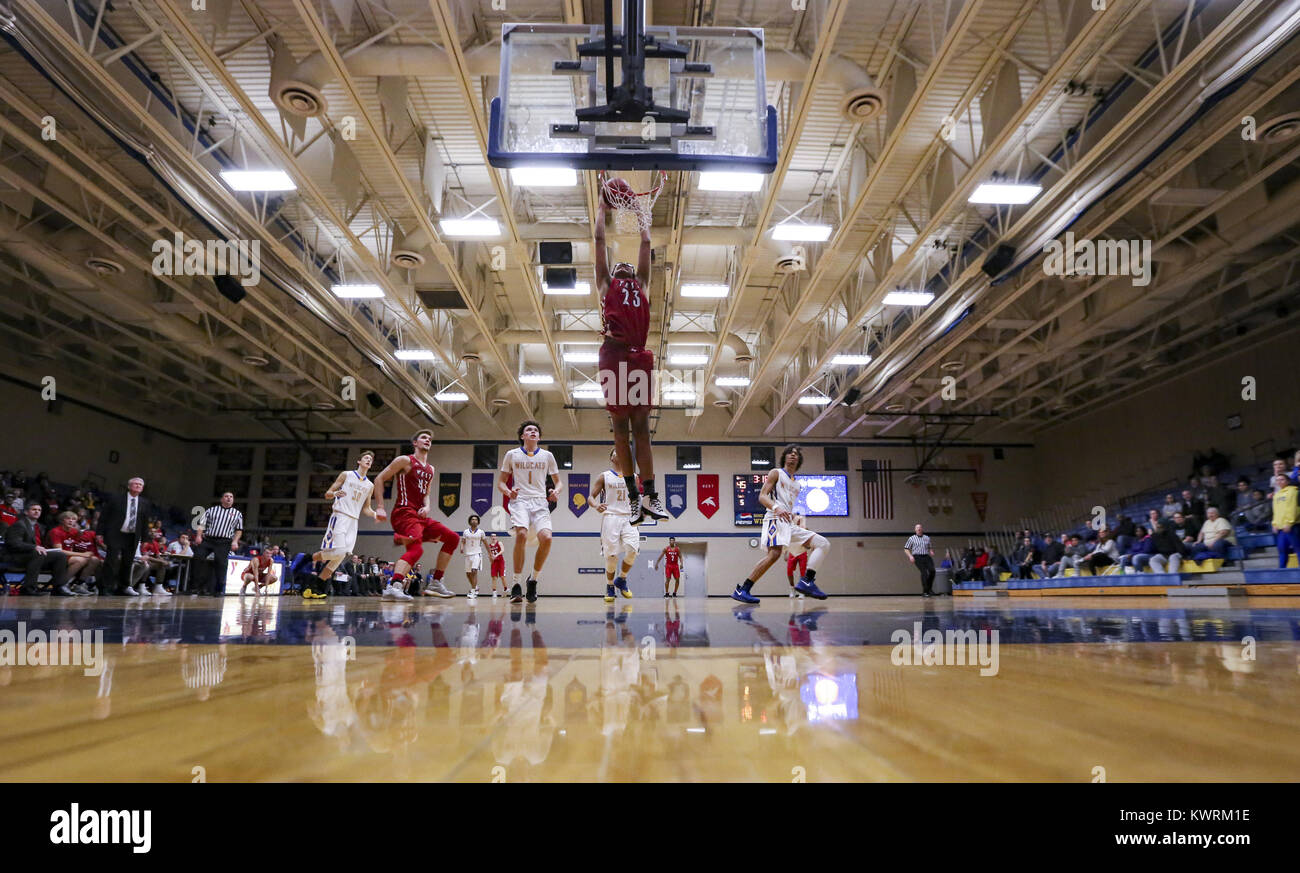 Davenport, Iowa, USA. 20th Feb, 2017. Davenport West's Trey Sampson (23 ...