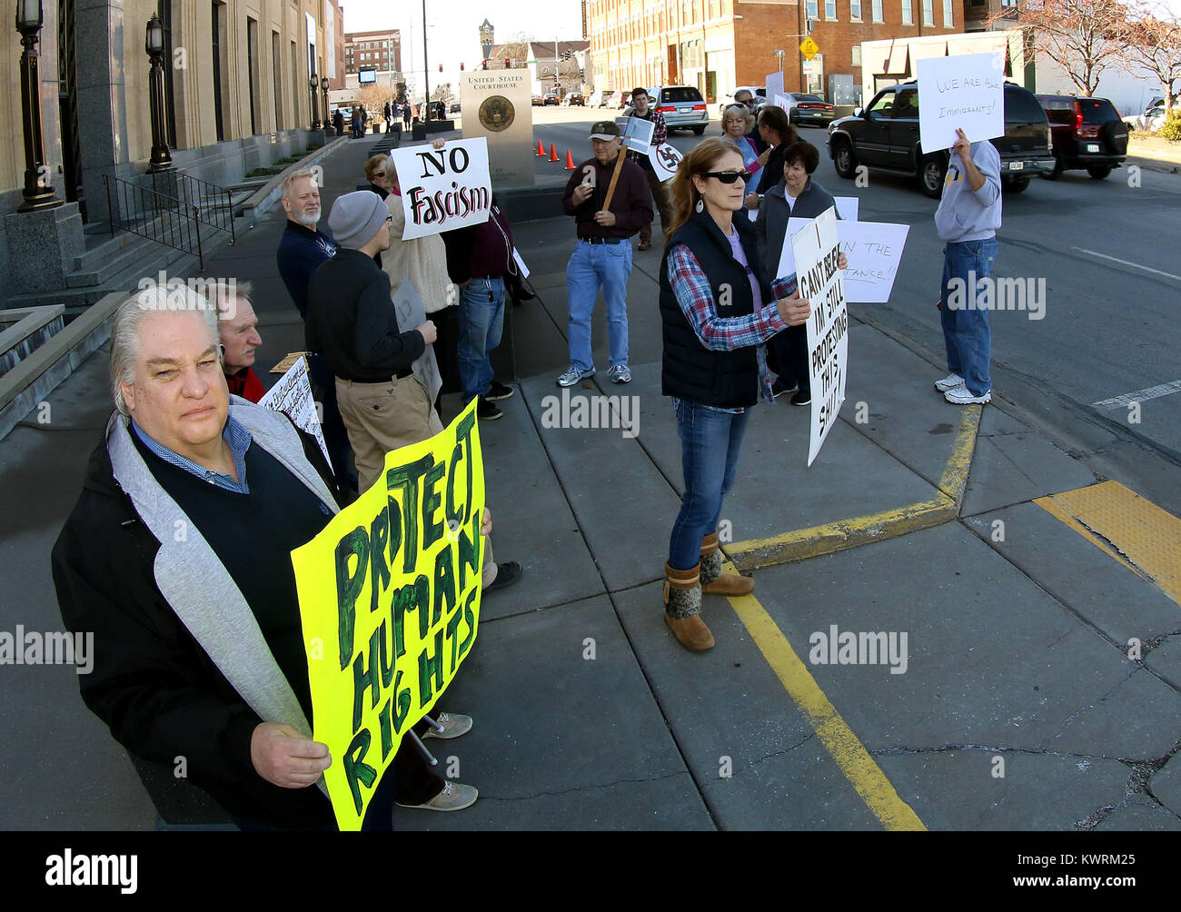 Davenport, Iowa, USA. 17th Feb, 2017. Keith Soko, a teacher at St ...