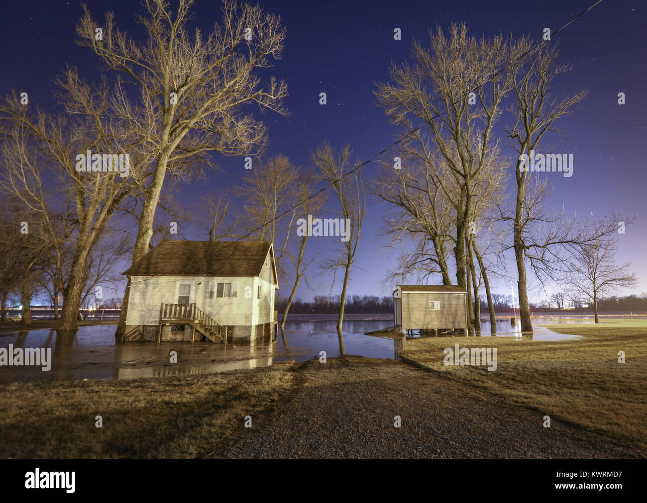 Moline, Iowa, USA. 18th Jan, 2017. A home on North Shore Drive is seen ...