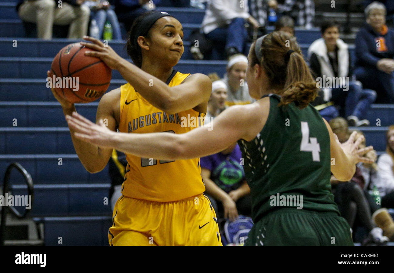 Rock Island, Iowa, USA. 18th Jan, 2017. Augustana's Mikayla Fallon (22 ...