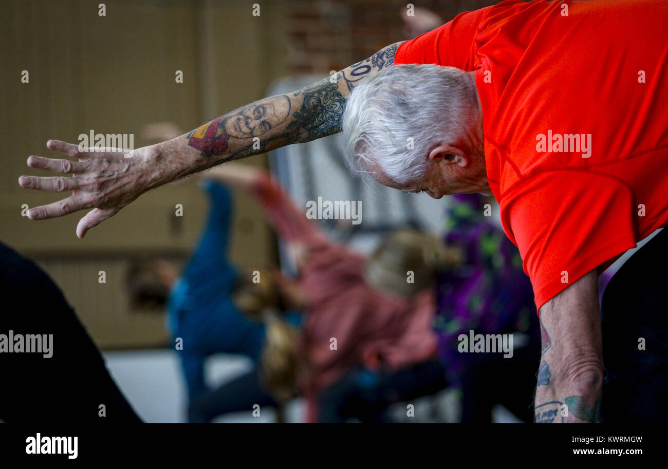 Davenport, Iowa, USA. 29th Jan, 2017. James Turley of Eldridge ...
