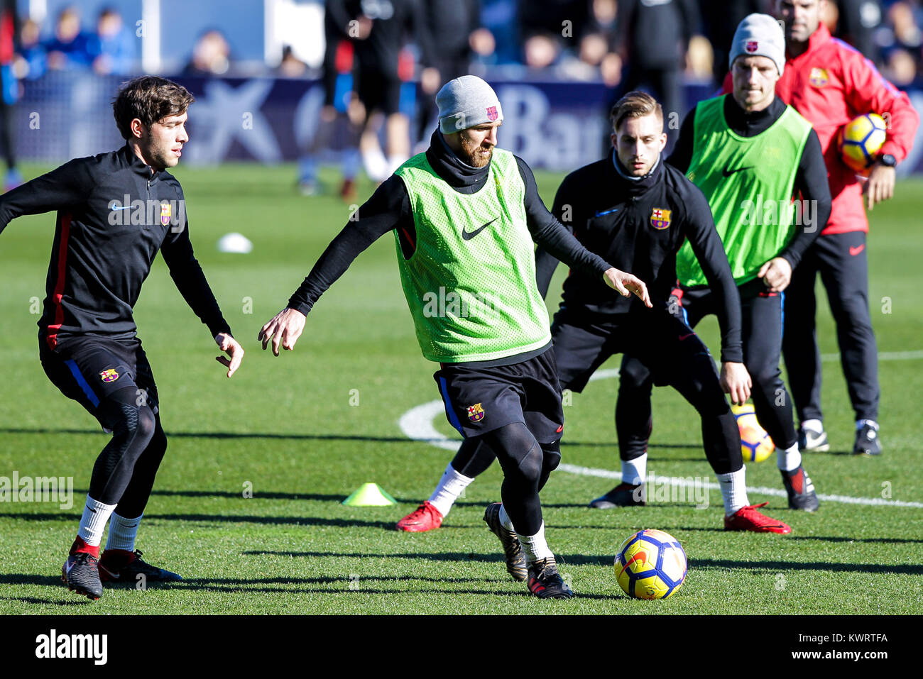 Leo Messi during soccer practice at in Barcelona. Spain Friday 05/01 ...