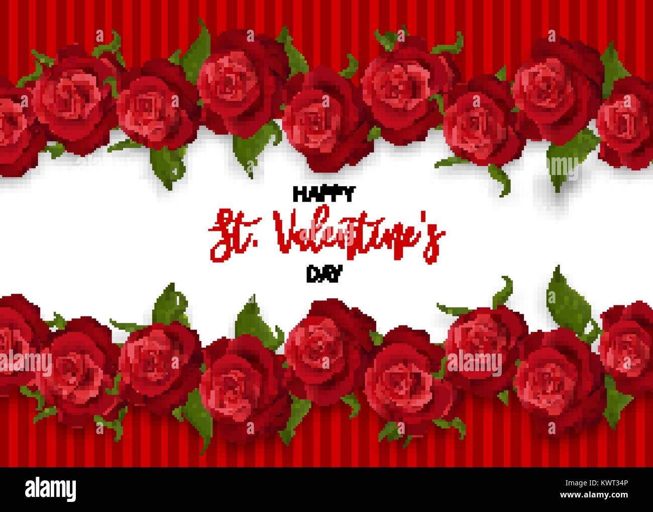 Red rose border frame hi-res stock photography and images - Alamy