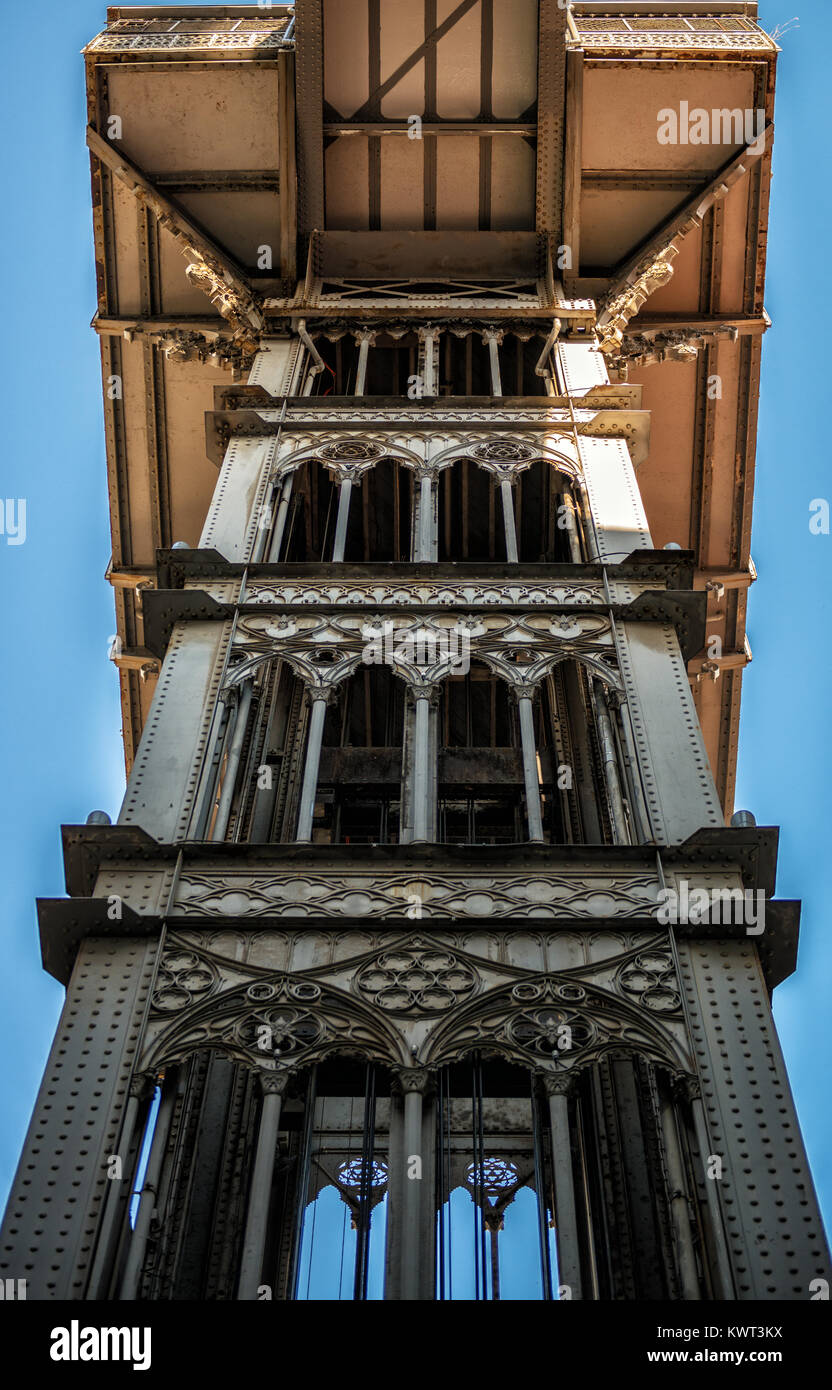 Santa Justa lift in Lisbon Stock Photo - Alamy