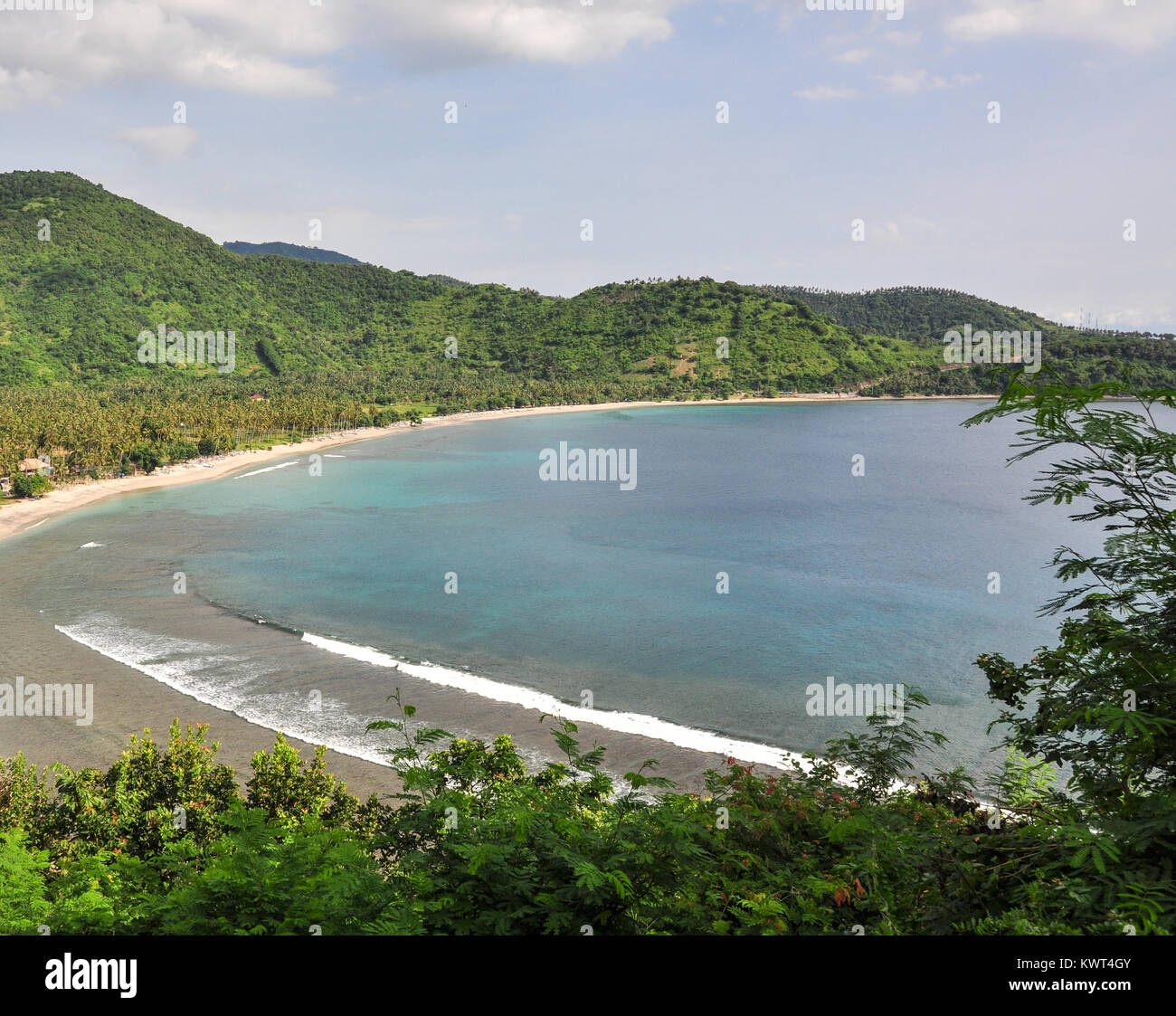 Seascape in Lombok Island, Indonesia. Lombok is an island in West Nusa ...