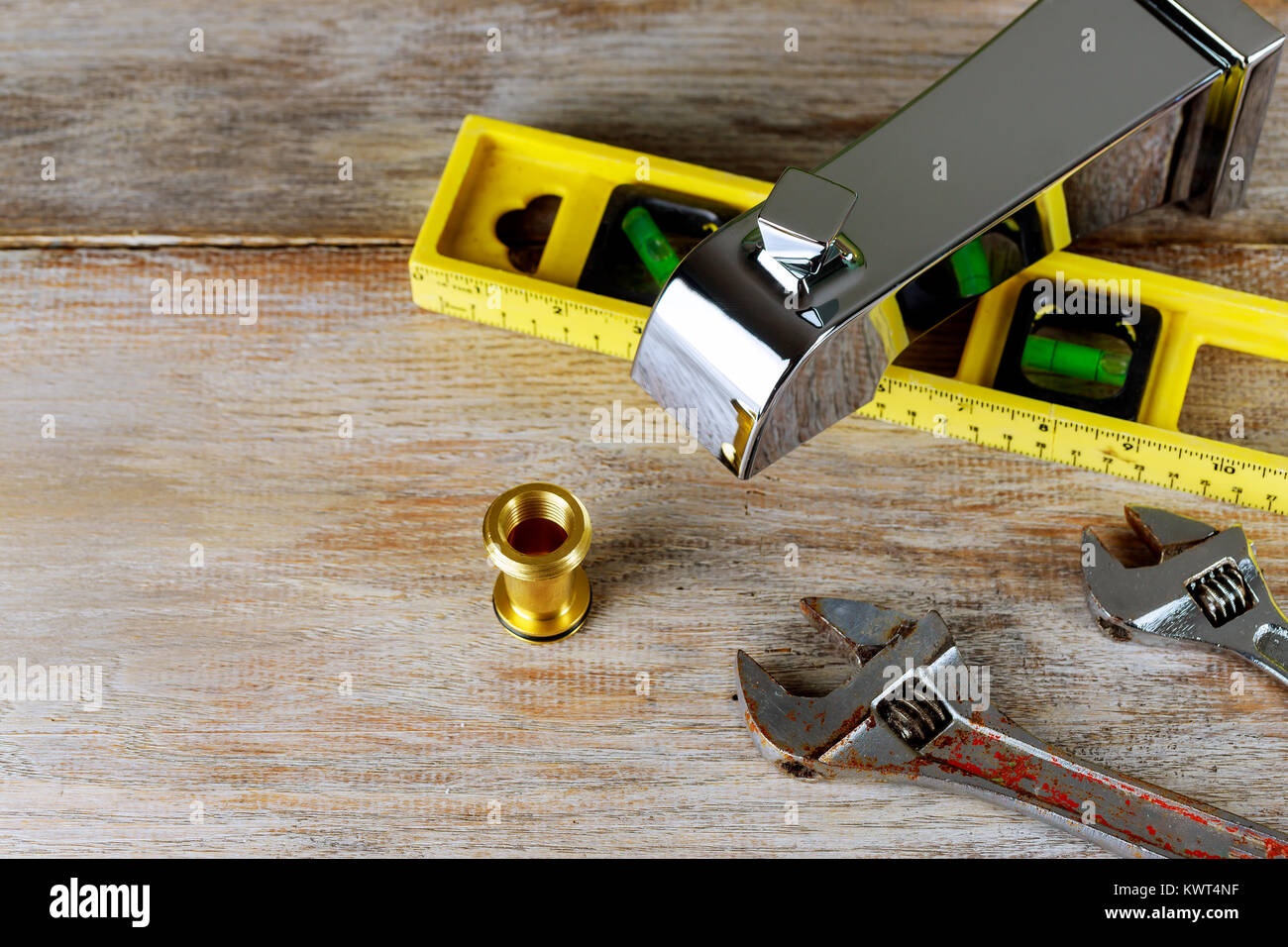 plumbing and tools lying on drawing for repair Plumbing Tools Arranged ...