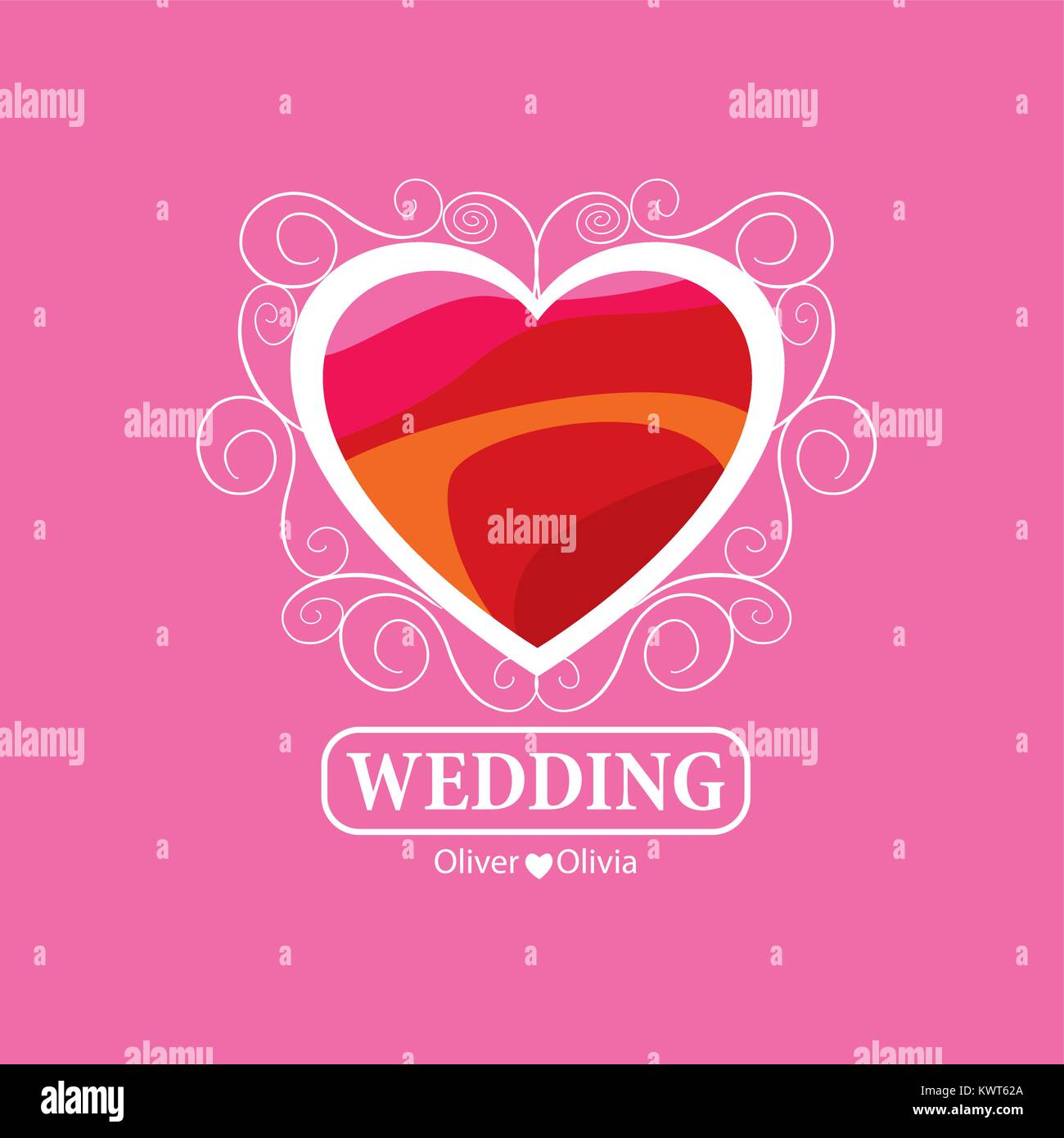 vector logo wedding Stock Vector Image & Art - Alamy