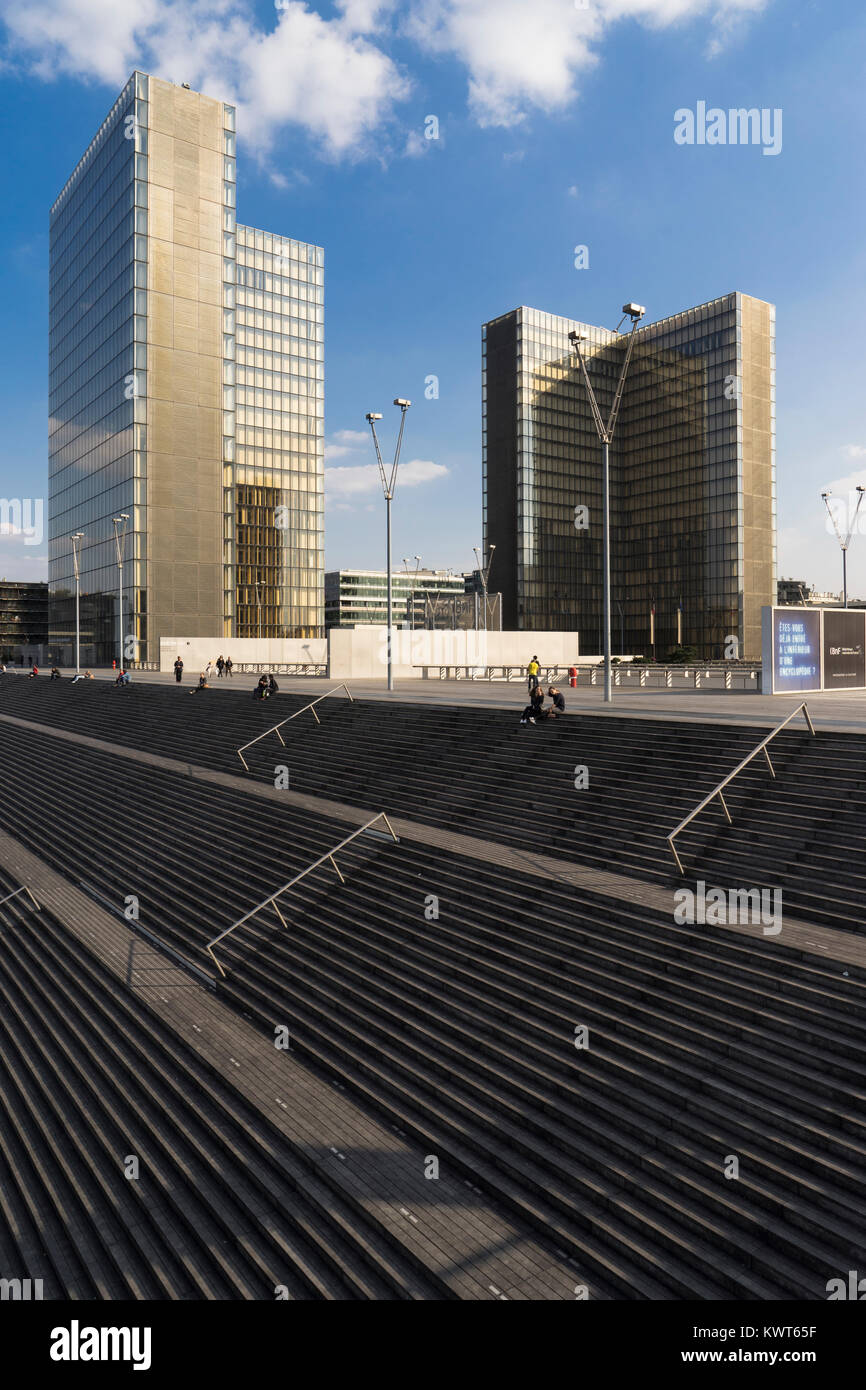 France, Paris, National Library, 13th arrondissement Stock Photo - Alamy