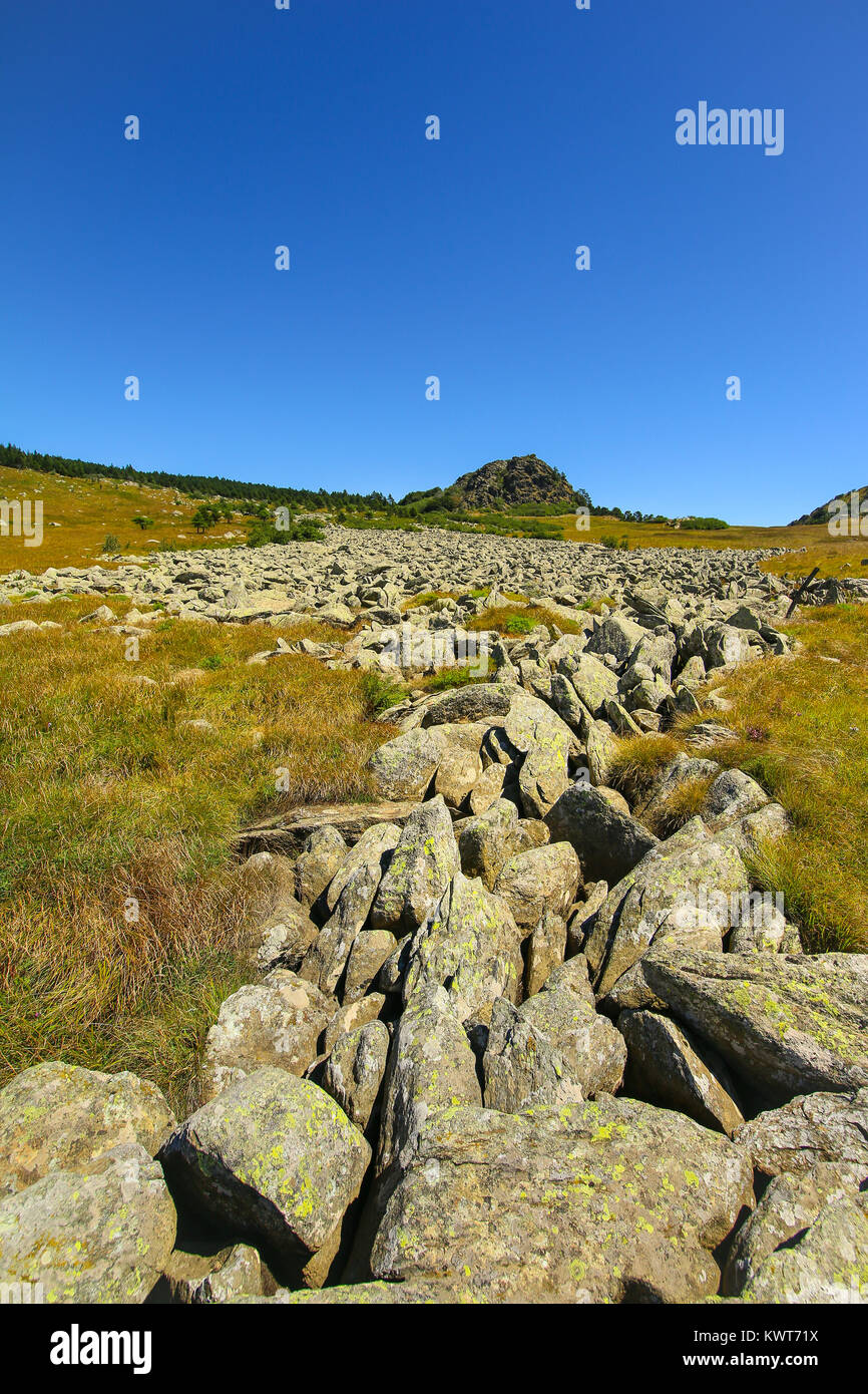Blockfield dated from the last Ice Age in Beigua National Geopark ...