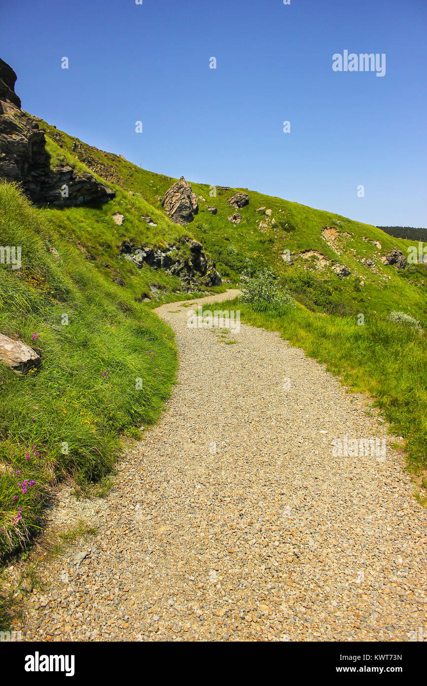 Trekking path in Beigua National Geopark, Liguria, Italy Stock Photo ...