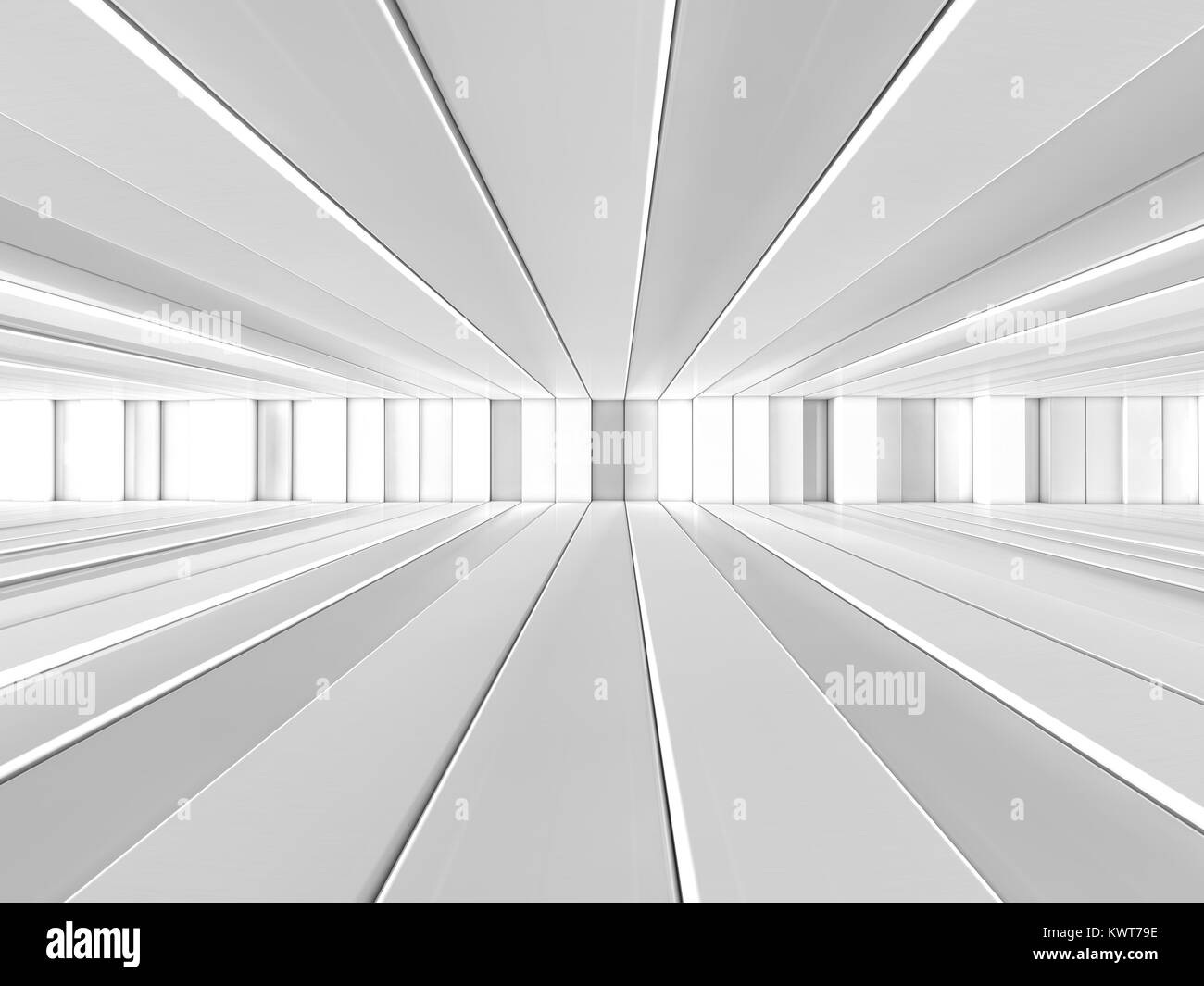 3d rendering rows white Black and White Stock Photos & Images - Alamy