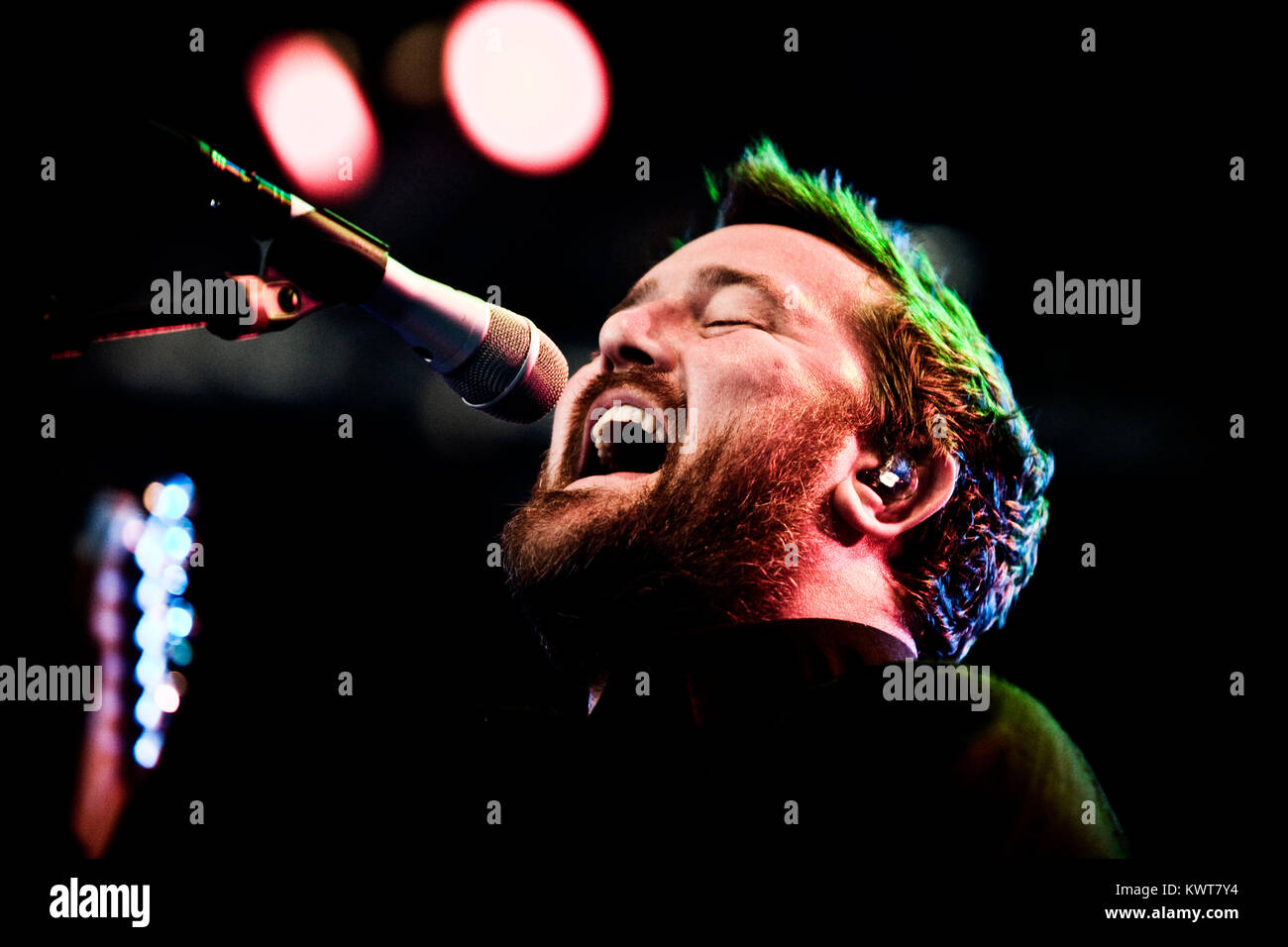 The alternative English rock band Elbow performs a live concert at ...