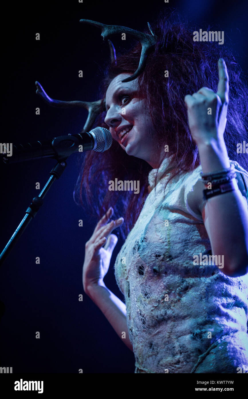 The Norwegian singer, songwriter and belly dancer Elin Kåven performs a ...