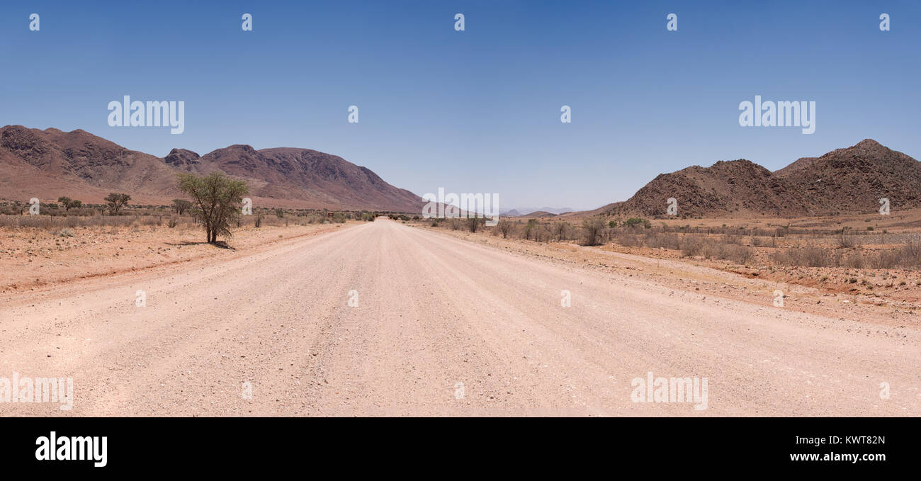 A wide open desert landscape in Namibia Stock Photo - Alamy