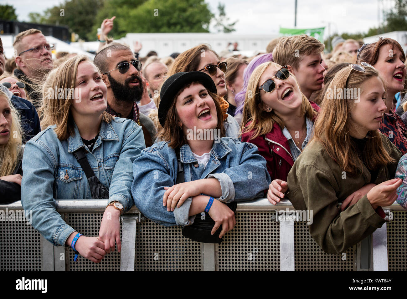 Enthusiastic and energetic music fans and festivalgoers enjoy every ...