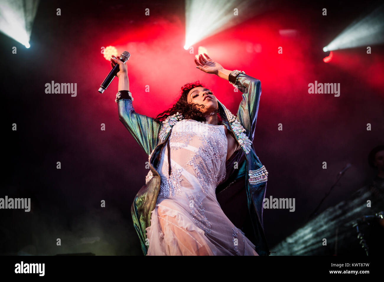 The British singer, songwriter and music producer Tahliah Debrett ...