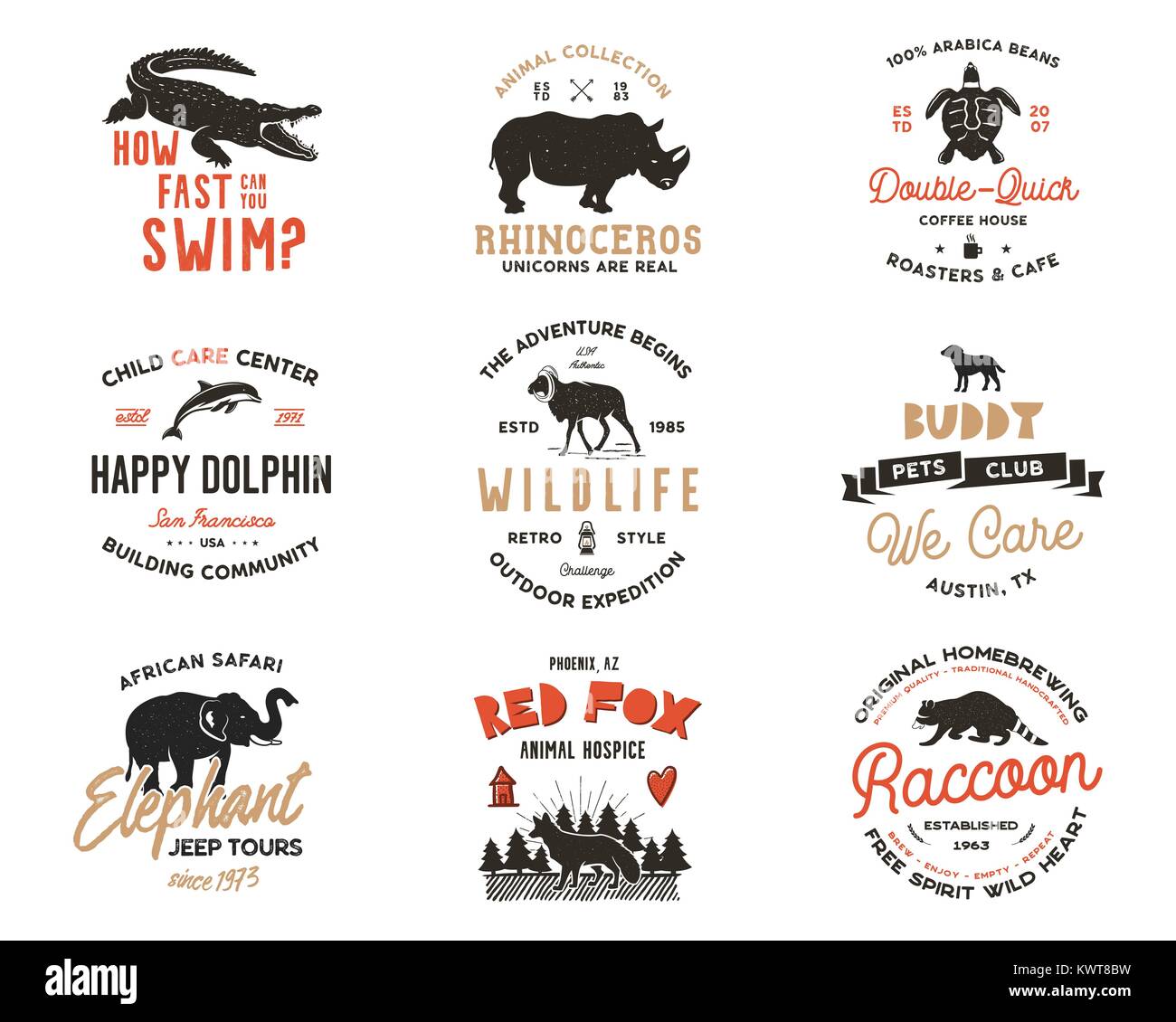 Animal care logos Stock Vector Images - Alamy