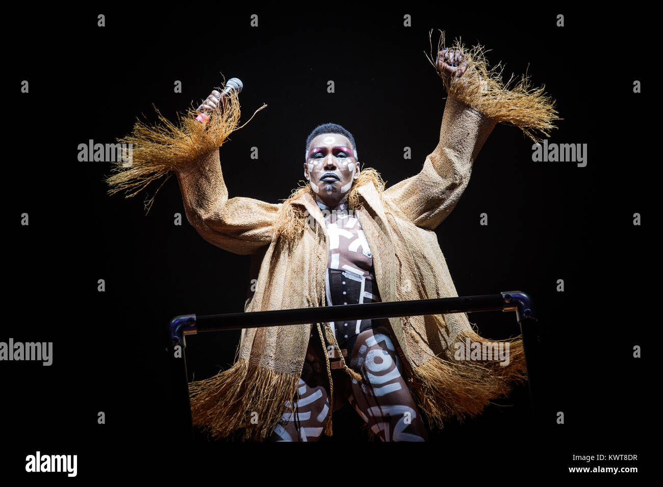 The Jamaican singer, songwriter, actress and model Grace Jones performs ...