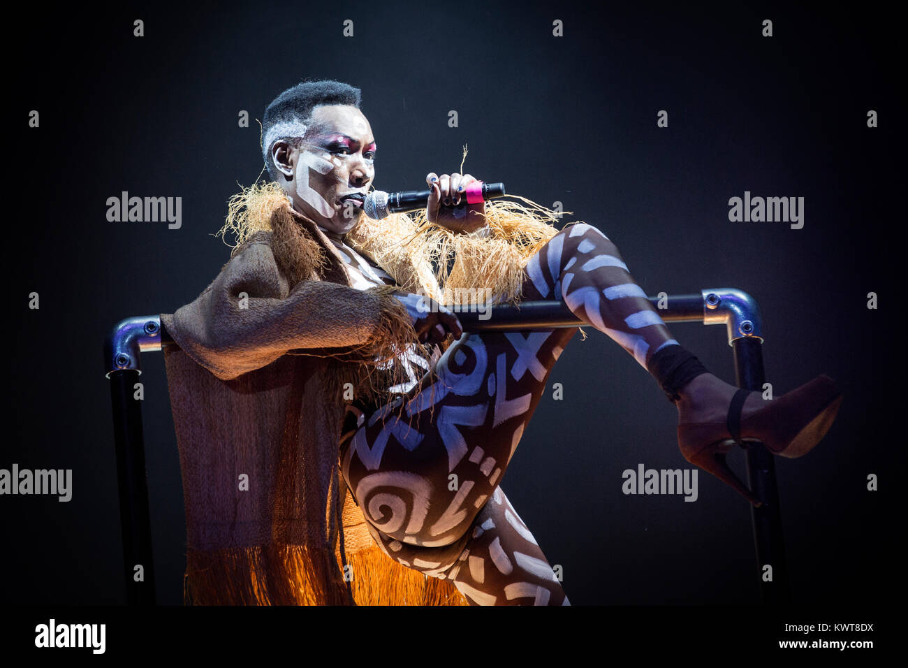 The Jamaican singer, songwriter, actress and model Grace Jones performs ...