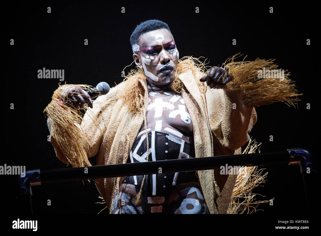The Jamaican singer, songwriter, actress and model Grace Jones performs ...