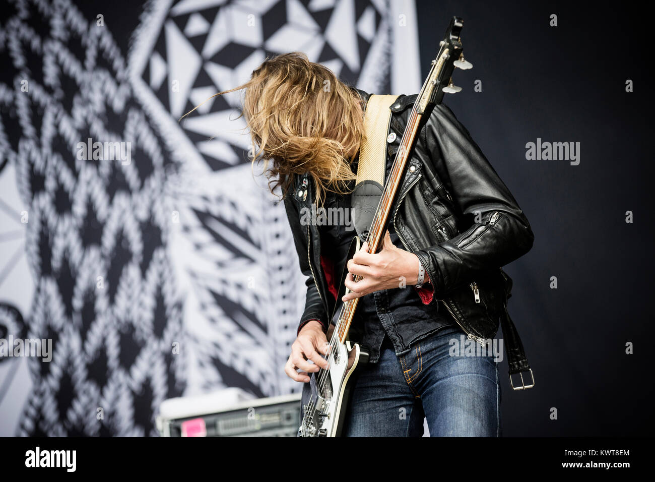 The Swedish hard rock band Graveyard performs a live concert at the ...