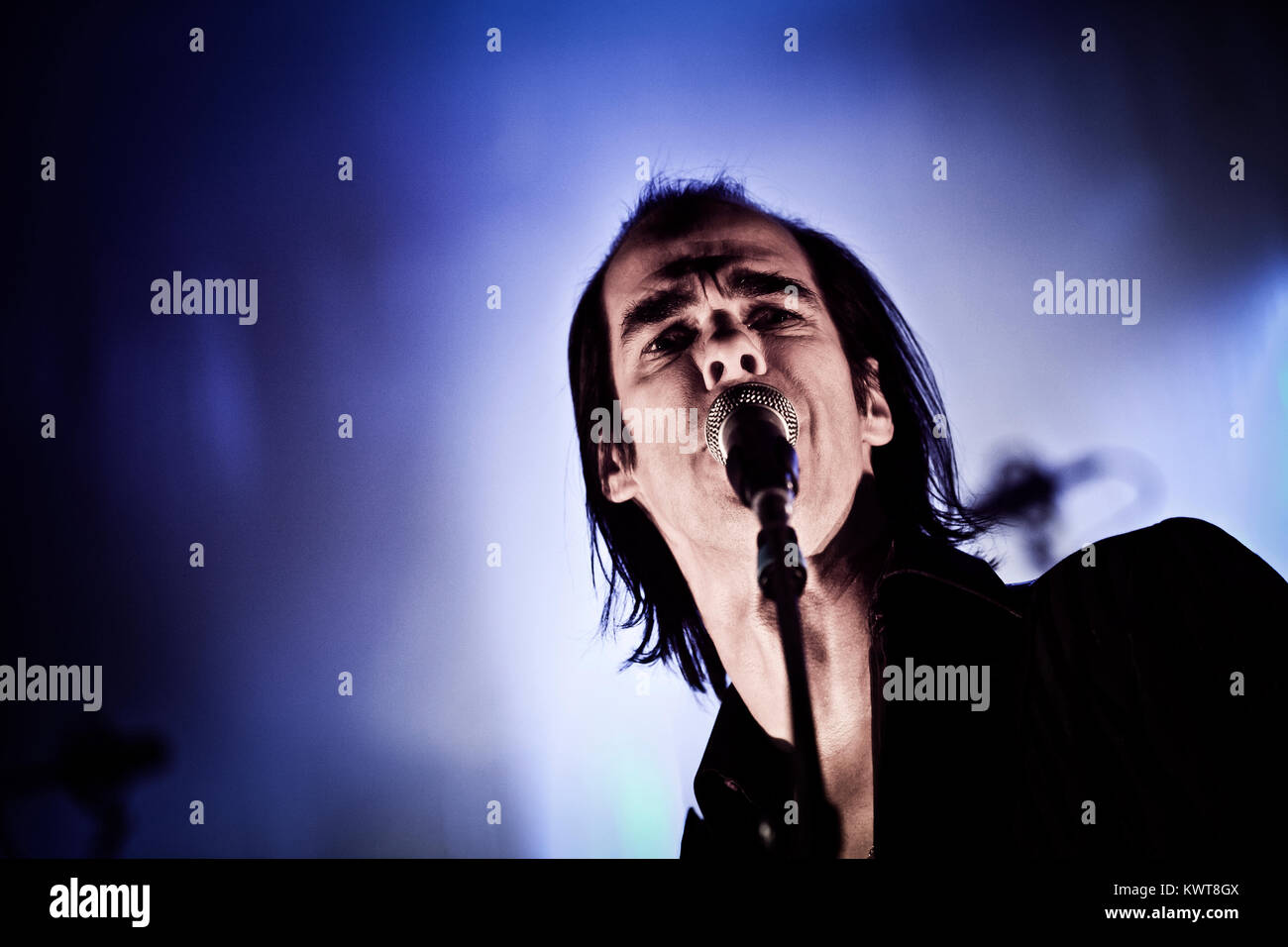 The alternative rock band Grinderman is here pictured with lead singer ...