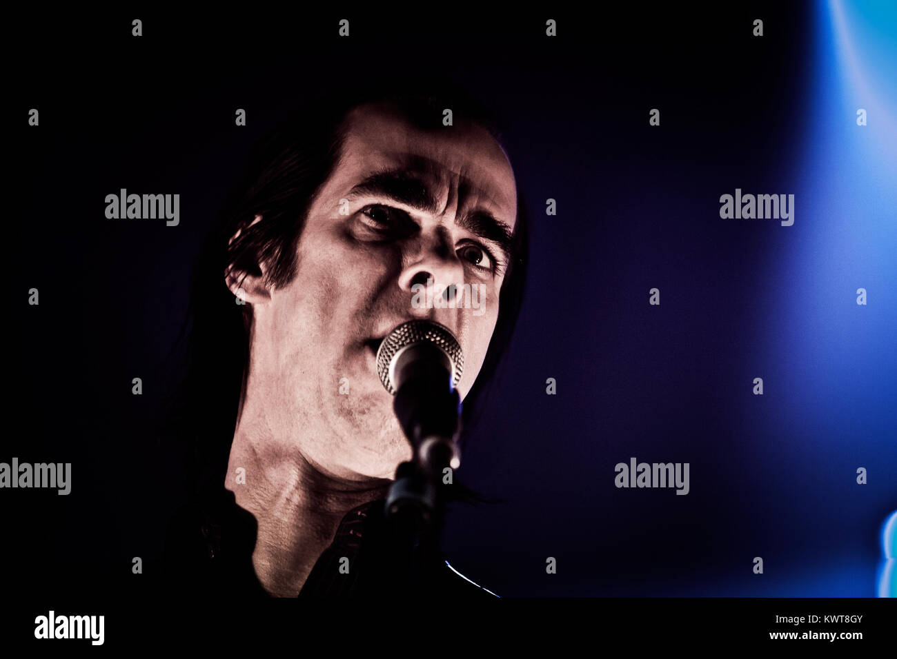 The alternative rock band Grinderman is here pictured with lead singer ...