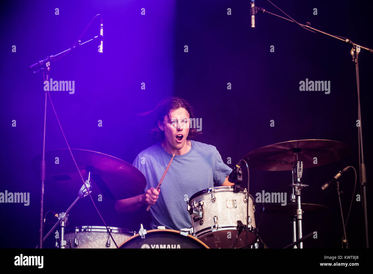 The Swedish indie pop band Hater performs a live concert during the ...