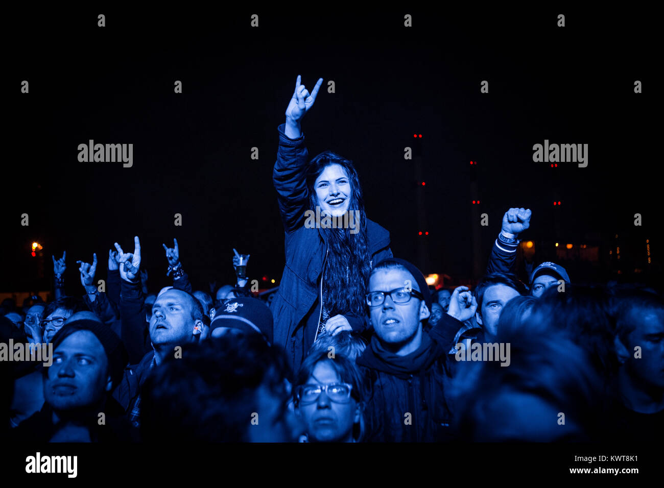 Heavy metal music fans 2015 hi-res stock photography and images - Alamy