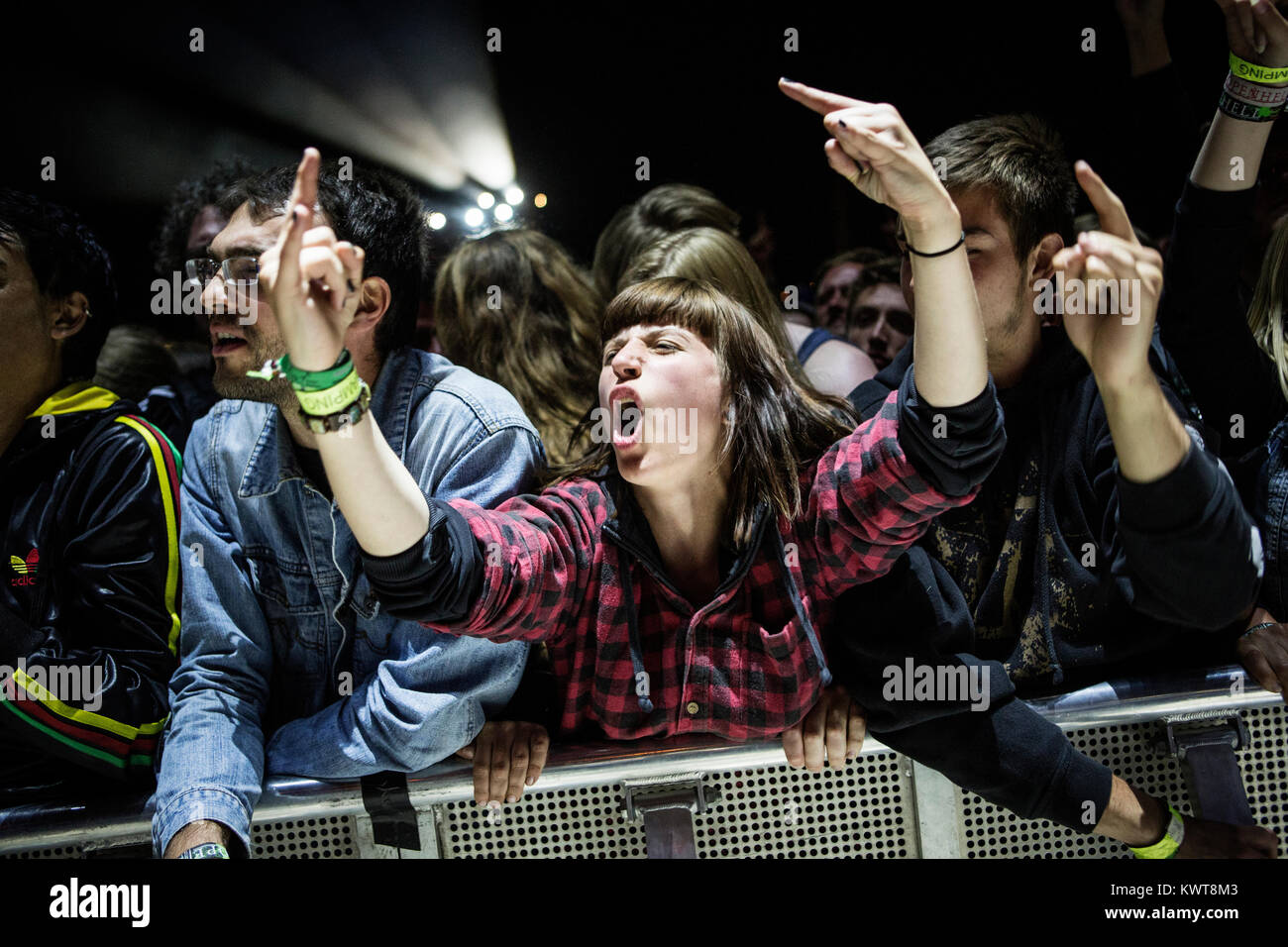 Enthusiastic heavy metal fans go crazy at Copenhell heavy metal ...