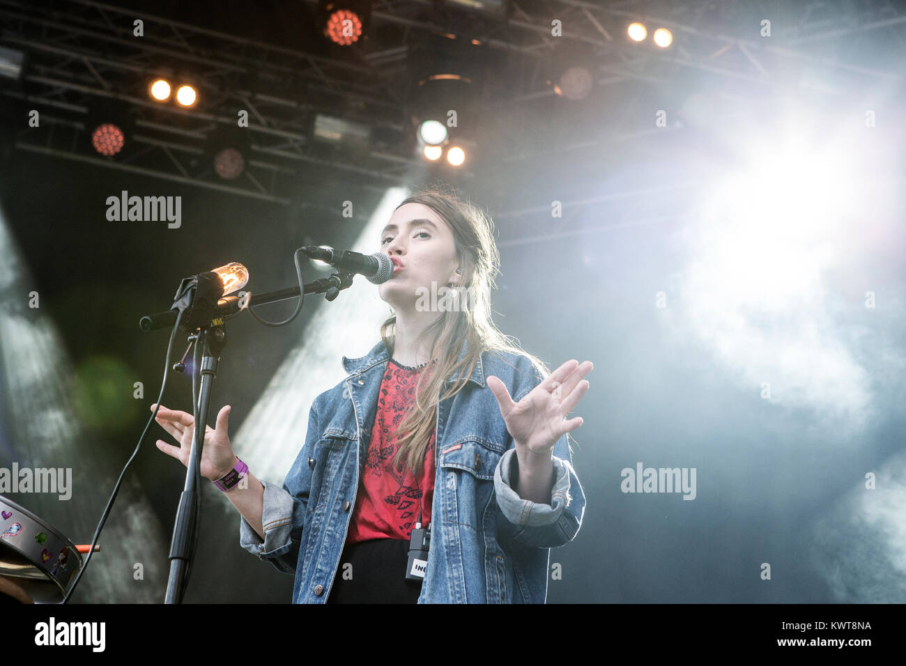 The Norwegian indie pop band Highasakite performs a live concert at ...