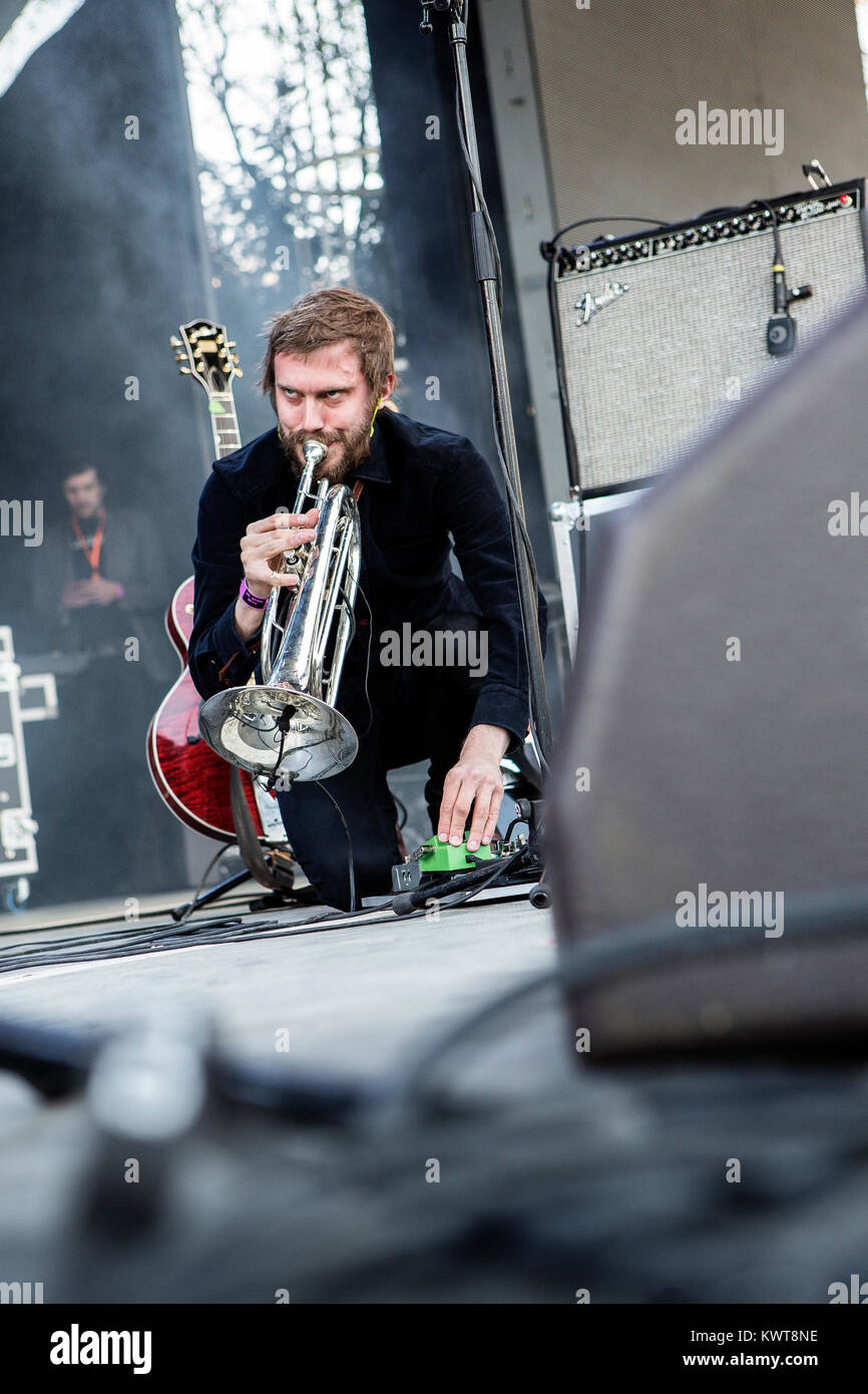 The Norwegian indie pop band Highasakite performs a live concert at ...