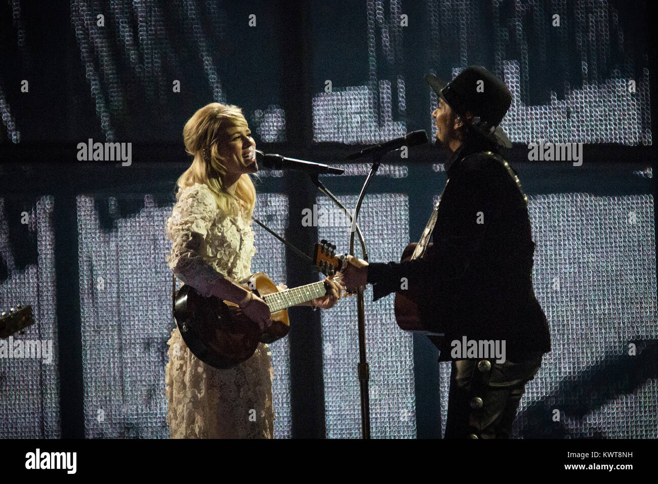The Dutch duo The Common Linnets perfoms the song ‘Calm After the Storm ...
