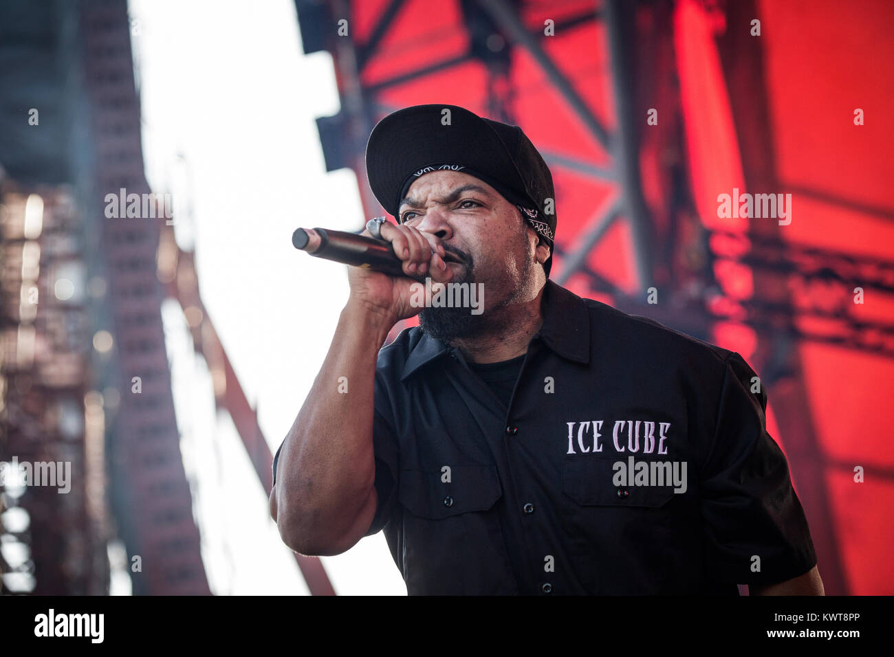 The American rapper and lyricist Ice Cube performs a live concert ...
