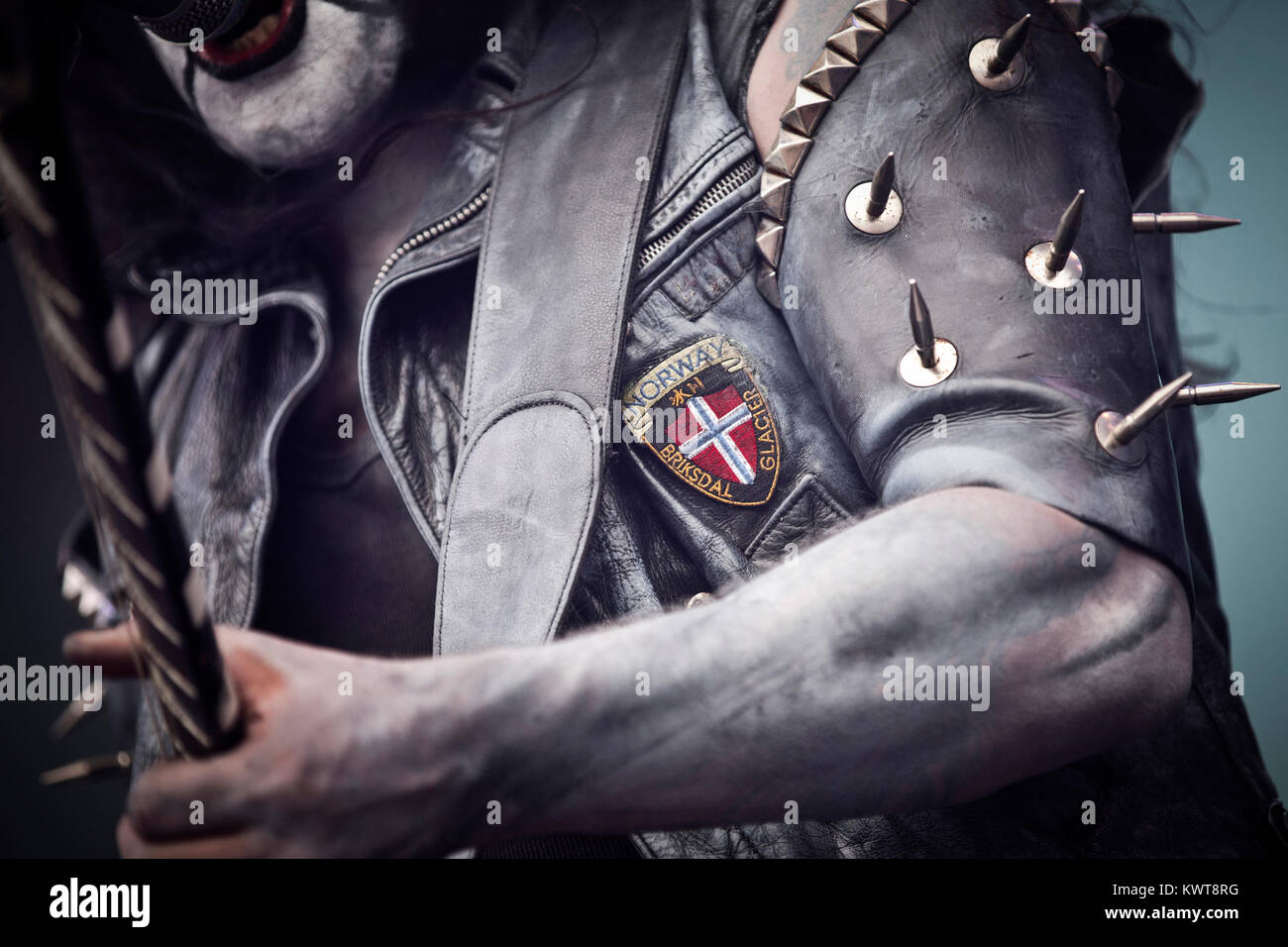 The Norwegian black metal band Immortal performs a live concert at ...