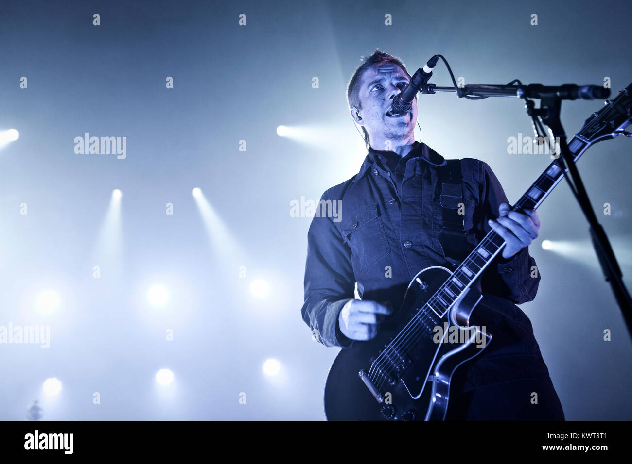 The American indie rock band Interpol performs a live concert at KB ...