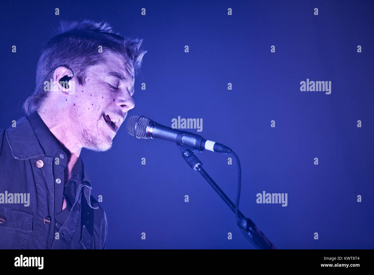 The American indie rock band Interpol performs a live concert at KB ...