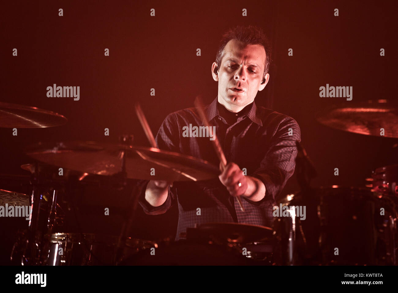 The American indie rock band Interpol performs a live concert at KB ...