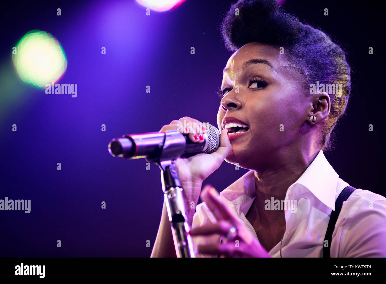 The American soul and R&B singer Janelle Monáe performs a live concert ...